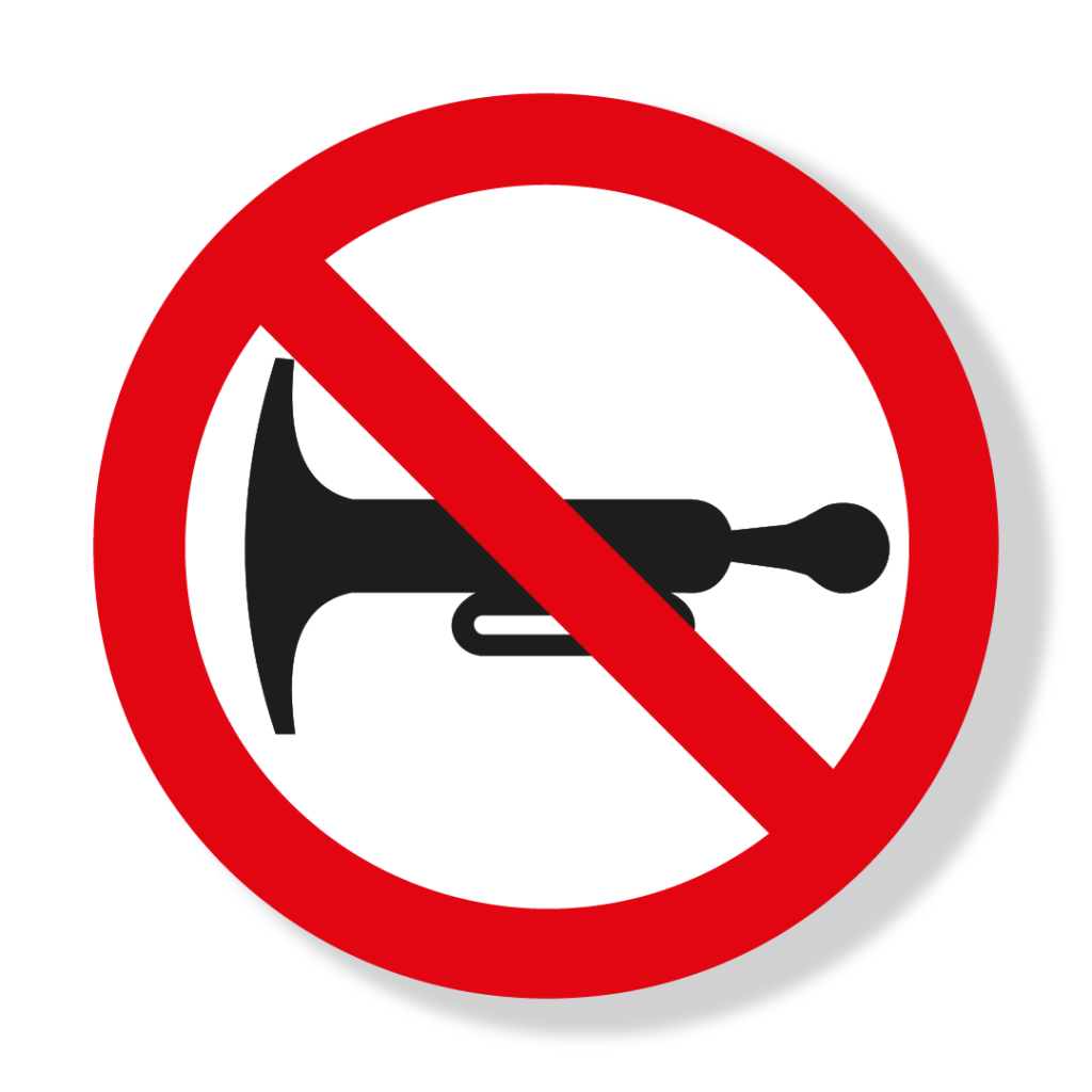 Prohibido Pitar (SR-29) Señalización Vial - JOP Avisos