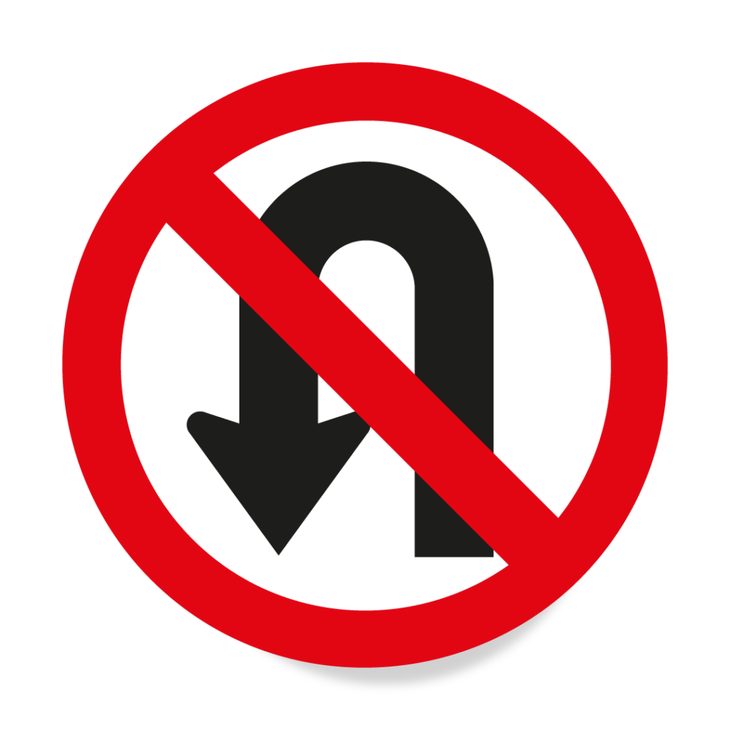 Prohibido Girar en U (SR10) - JOP Avisos - Vías Prohibido Girar en U (SR10) - JOP Avisos - Vías