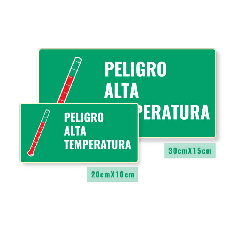 Señalización Peligro Alta Temperatura - JOP Avisos - Señalizaciones