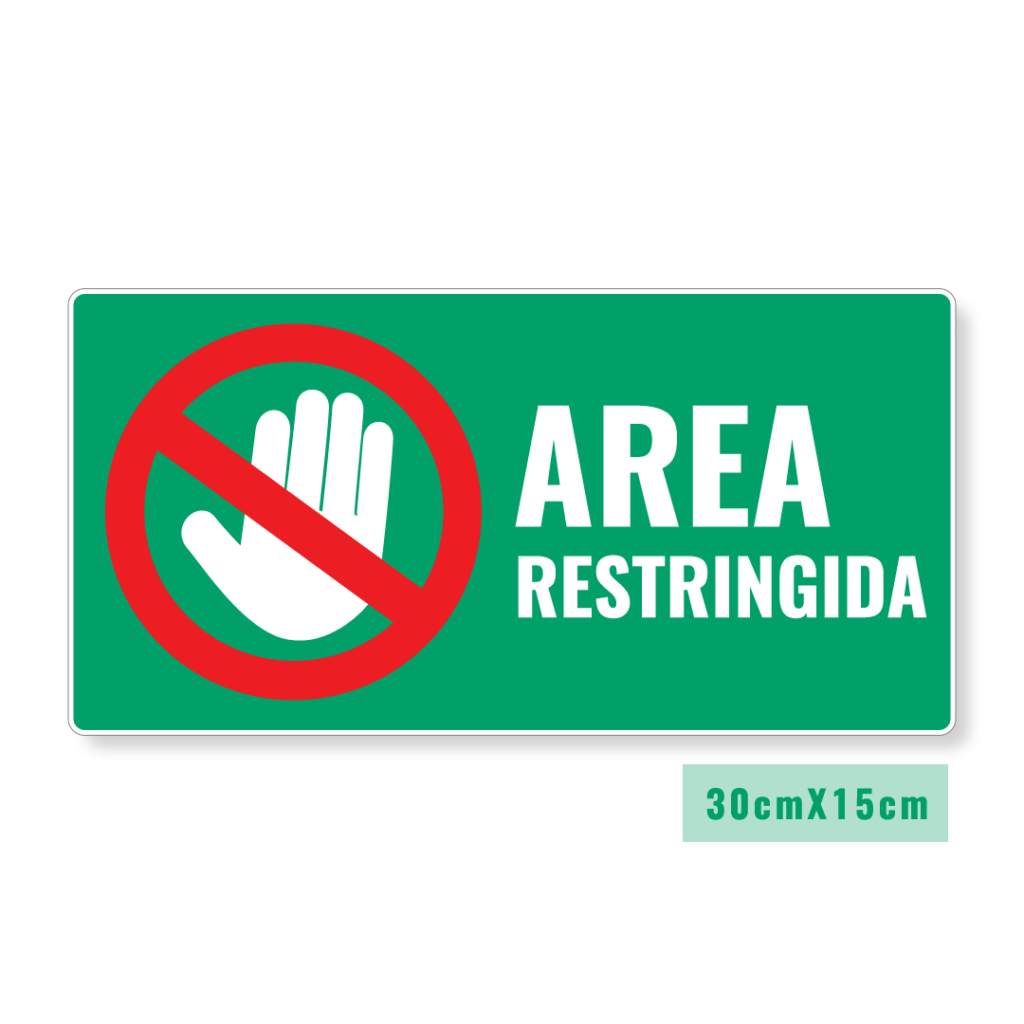 Señalización Área Restringida - JOP Avisos - Señalizaciones