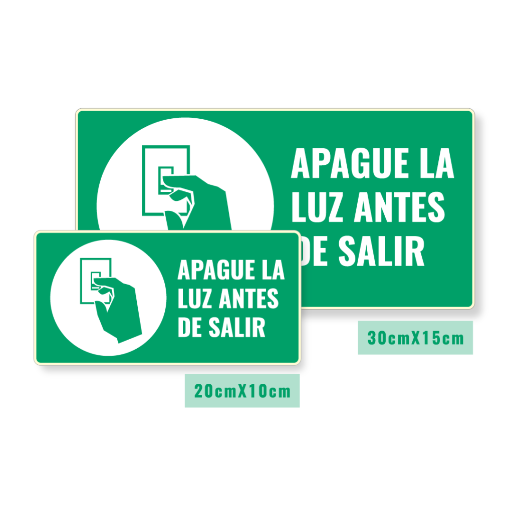 Señalización Apague la Luz - JOP Avisos - Señalizaciones