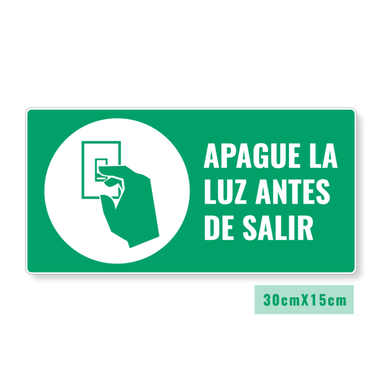Señalización Apague la Luz - JOP Avisos - Señalizaciones