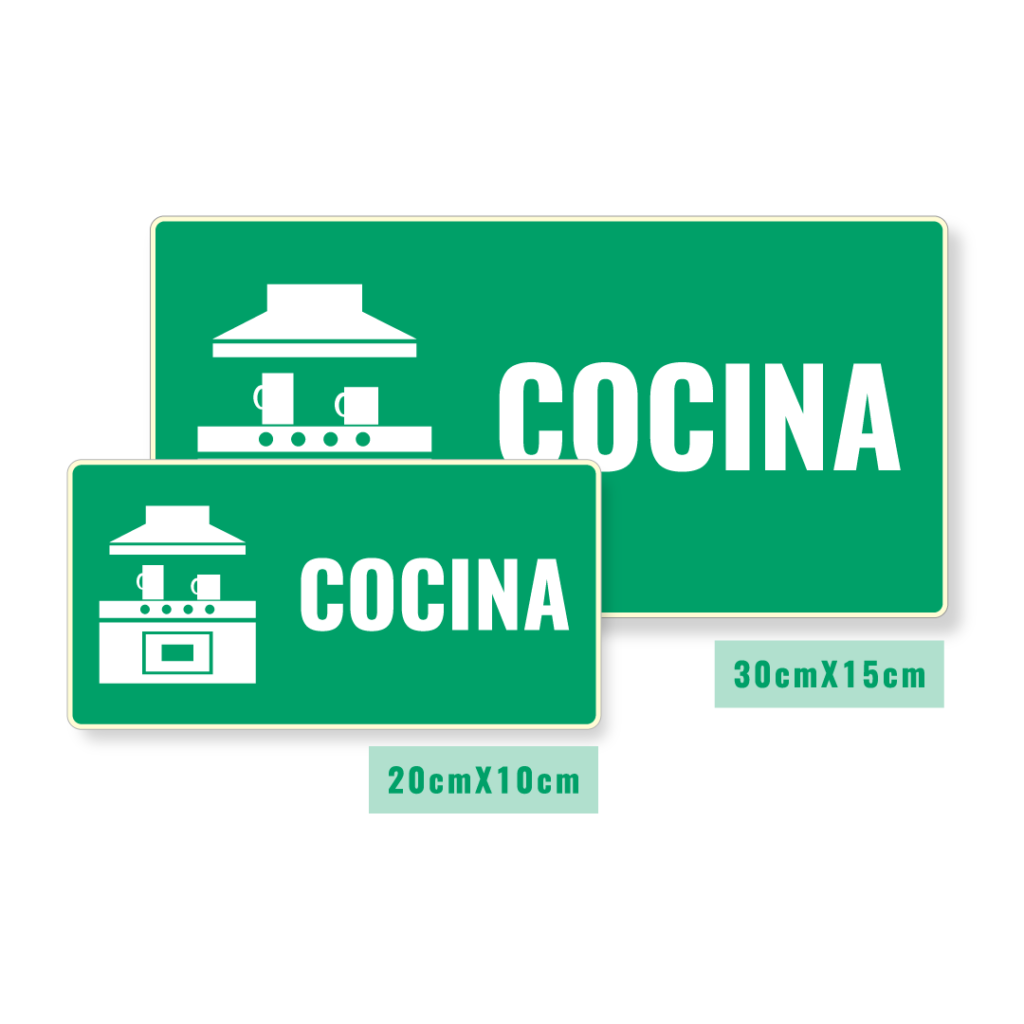 Señalización de Cocina - JOP Avisos - Señalizaciones